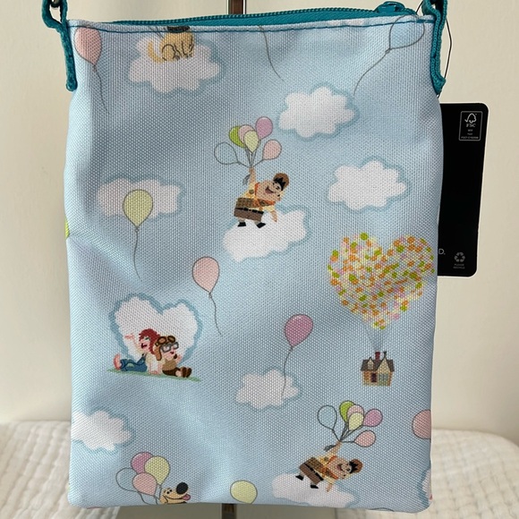 Disney | Bags | Disney Pixar Up Characters Balloon Passport Crossbody ...